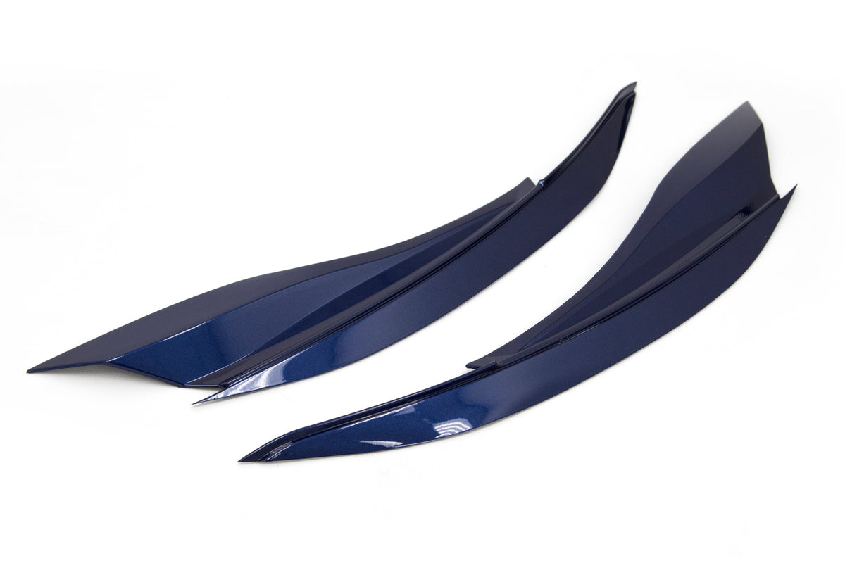 OLM Version 2 Paint Matched Headlight Eyebrows - Galaxy Blue Pearl (E8